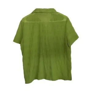 croft & barrow | Tops | C22 Croft Barrow Lime Green Button Up Blouse ...